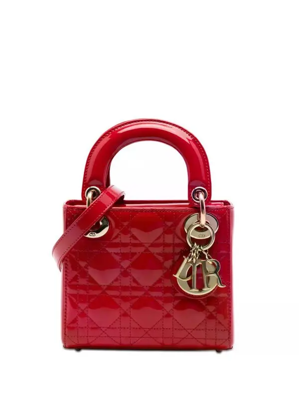 Dior Mini Lady Satchel - Red