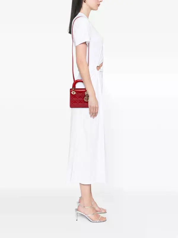 Dior Mini Lady Satchel - Red