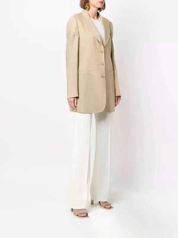 Alberta Ferretti Longline Single-breasted Blazer