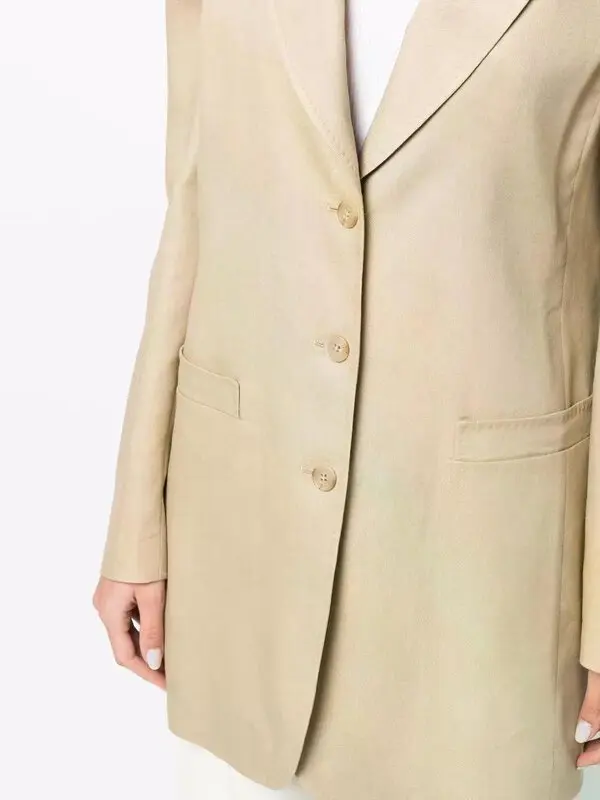 Alberta Ferretti Longline Single-breasted Blazer