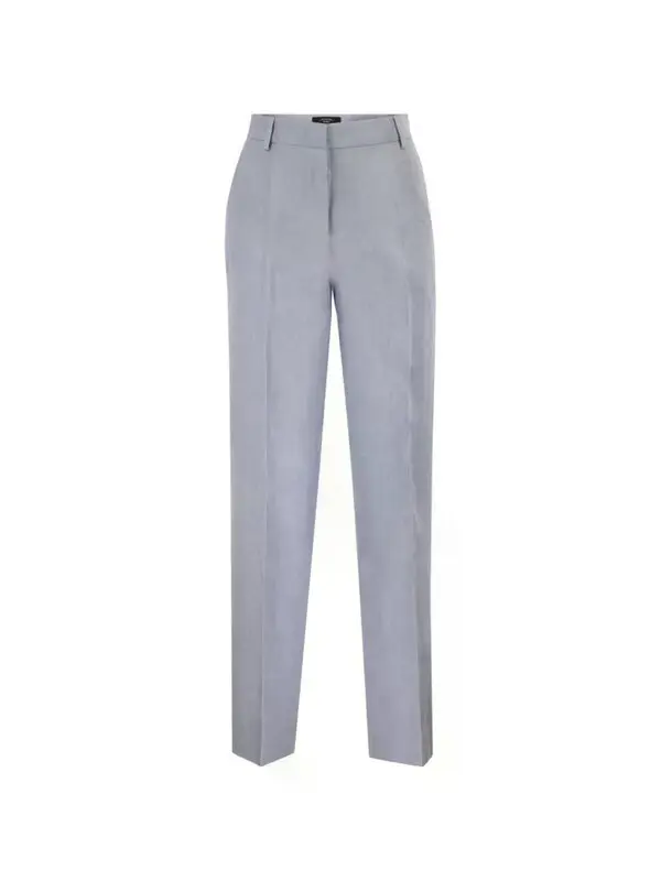 Max Mara Pressed-crease Linen Trousers