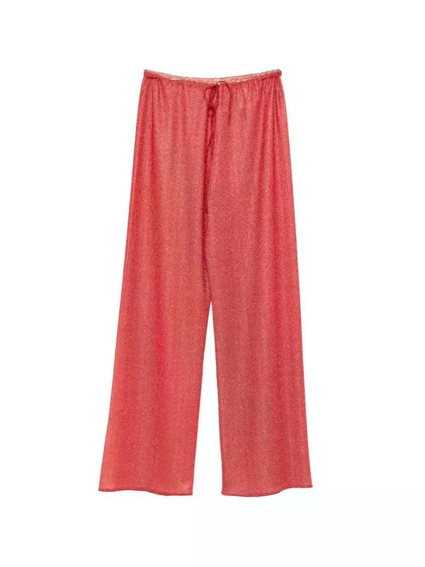 Oseree Lumière Drawstring Wide-leg Trousers