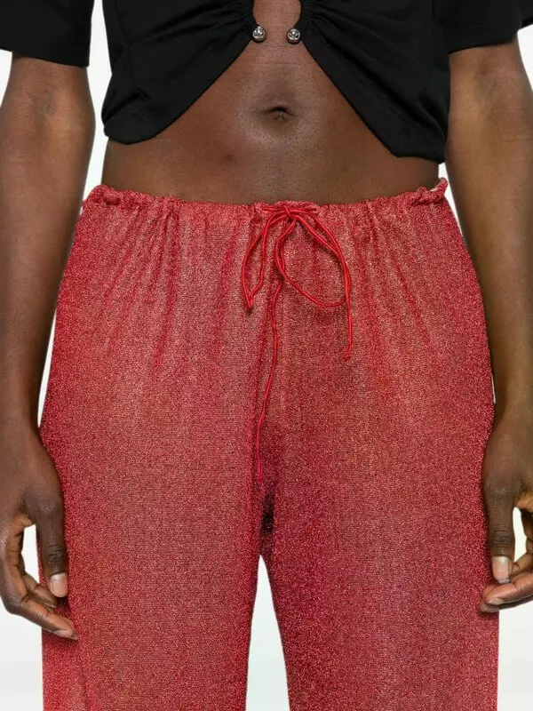 Oseree Lumière Drawstring Wide-leg Trousers