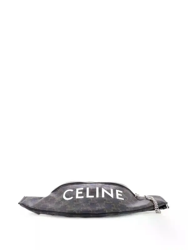 Celine Logo Triomphe Coated Canvas Belt Bag