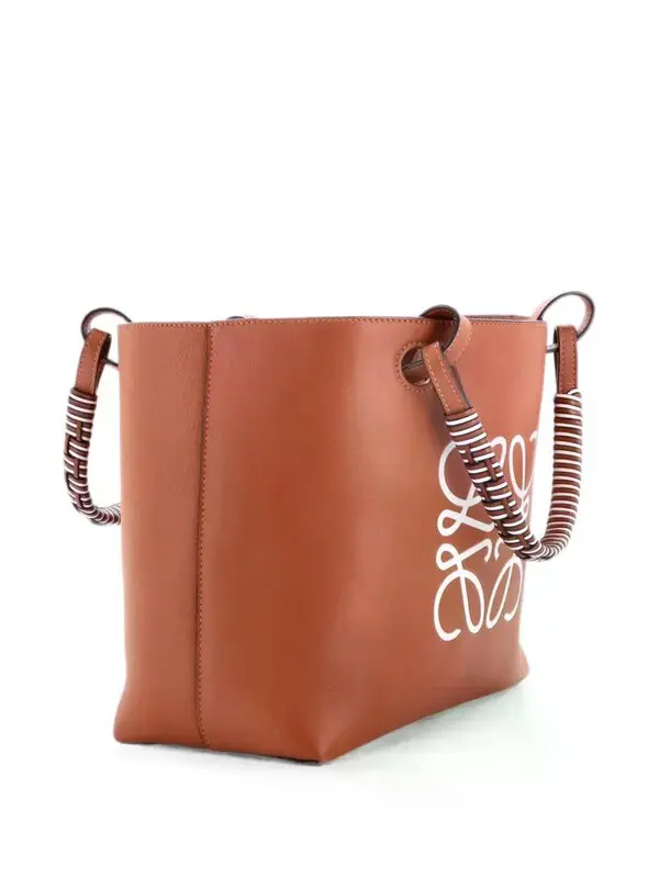 Loewe Anagram Tote Leather Small Shoulder Bag - Brown