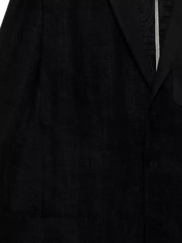 GIOVANNI CAVAGNA Linen Single-breasted Jacket