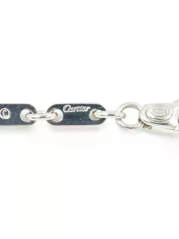 Cartier 18k White Gold Figaro Link Bracelet
