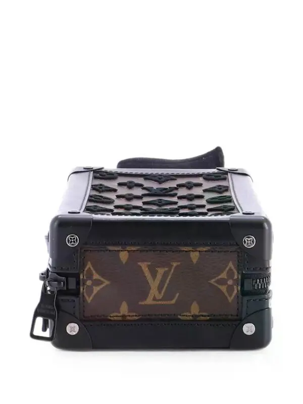 LOUIS VUITTON Vertical Soft Trunk Bag Monogram Tuffetage Canvas Crossbody Bag