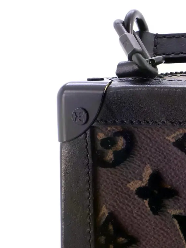 LOUIS VUITTON Vertical Soft Trunk Bag Monogram Tuffetage Canvas Crossbody Bag