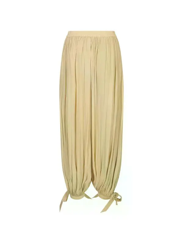 Chloé Pleated Tie-fastening Trousers - Neutrals