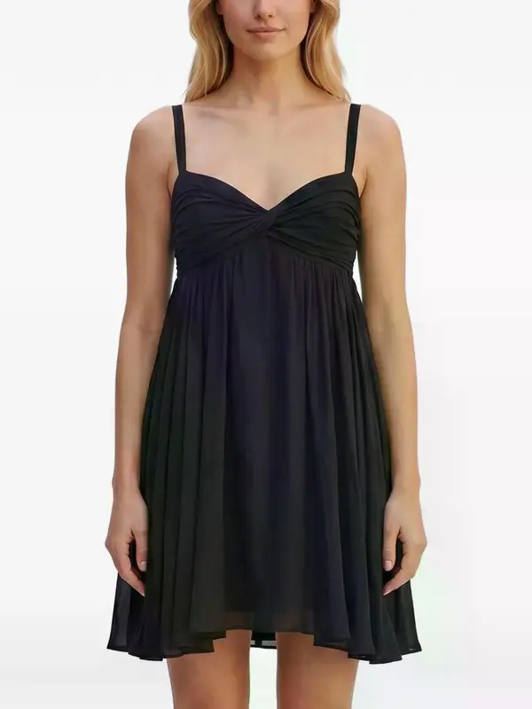 Fendi Flared Mini Dress With Twist Detail