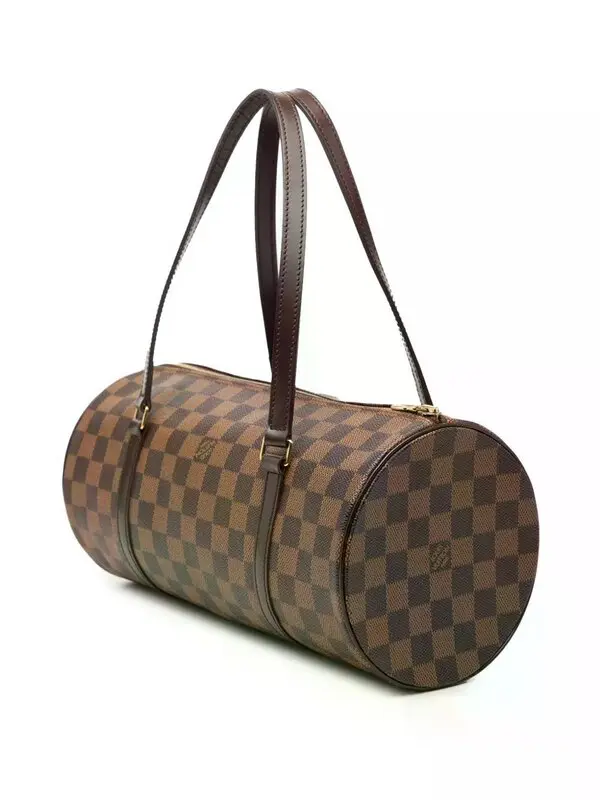 LOUIS VUITTON Damier Ebene Papillon 30 Handbag - Brown
