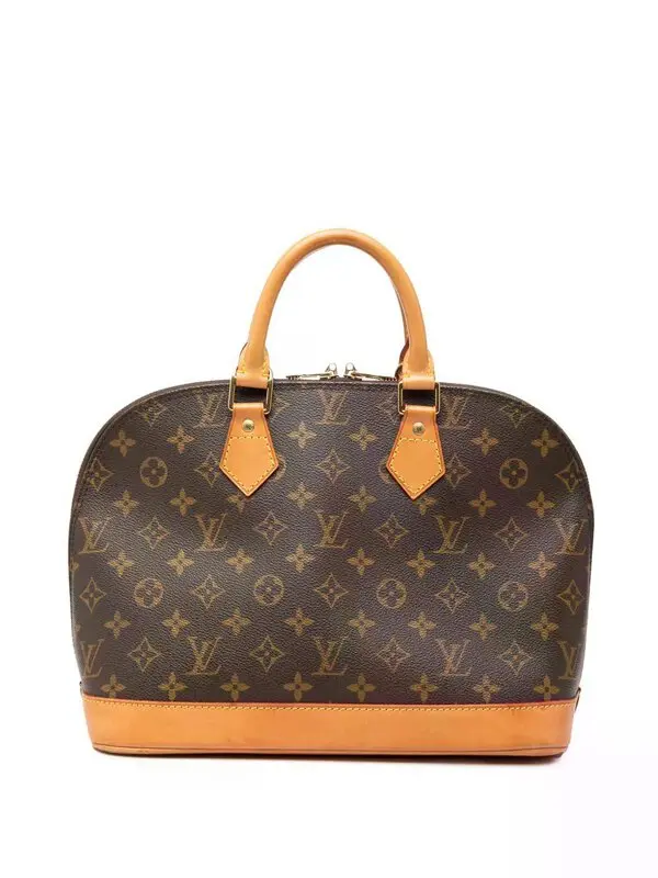 LOUIS VUITTON Monogram Alma Pm Handbag - Brown