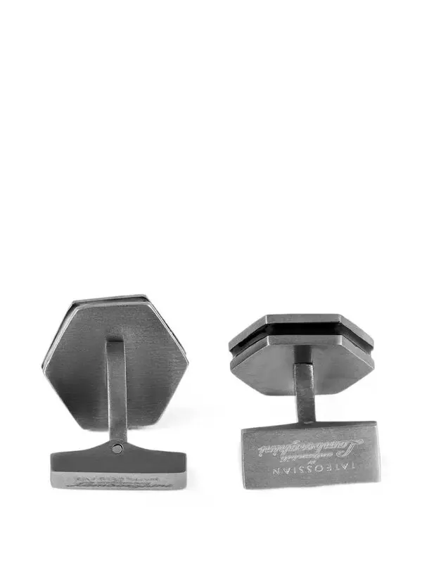 Tateossian Hexagon Enamel Cufflinks