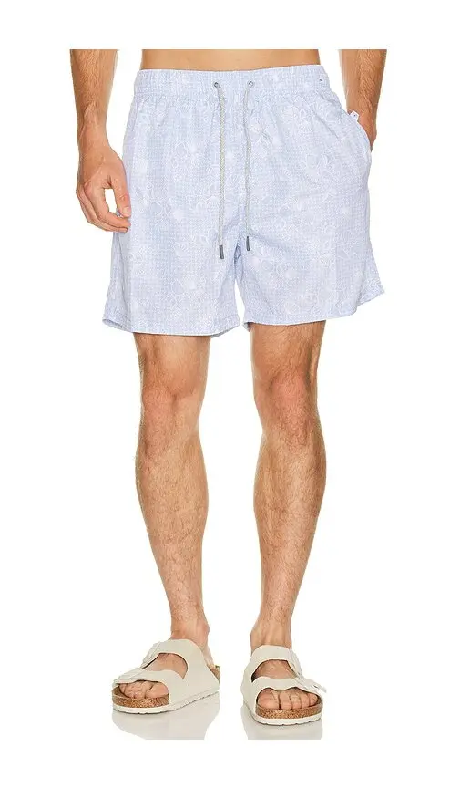 VINTAGE SUMMER Ponji Swim Volleys - Blue