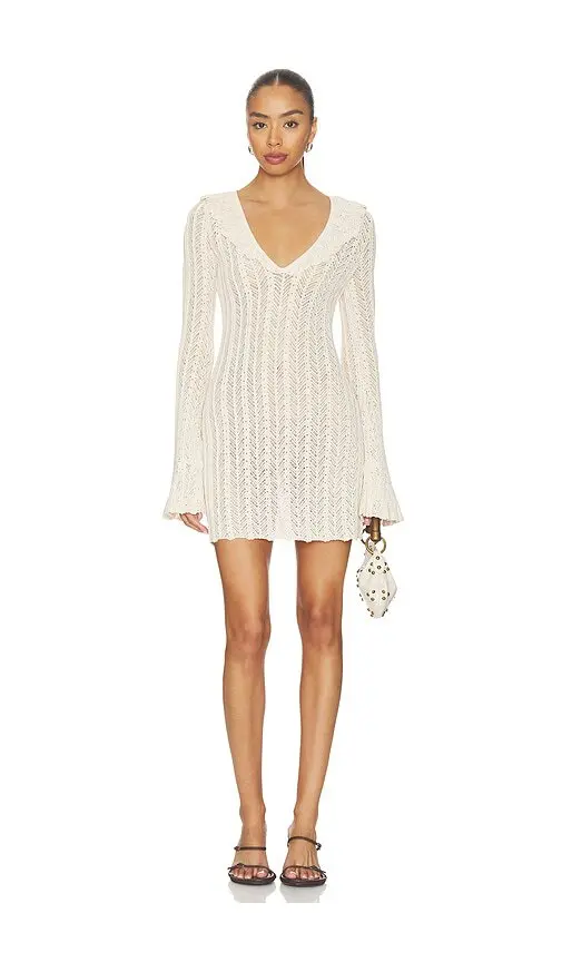 Devon Windsor Davina Knit Dress - Cream