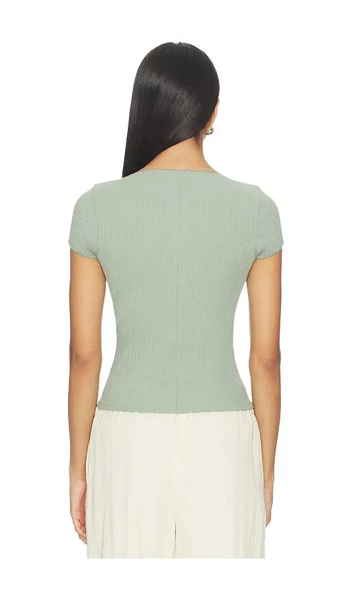 Free People Most Wanted Ribbed Cardigan - Sage