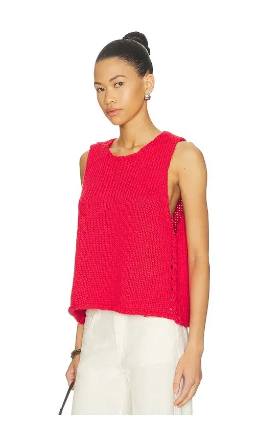 Free People Opal Knit Tank - Red