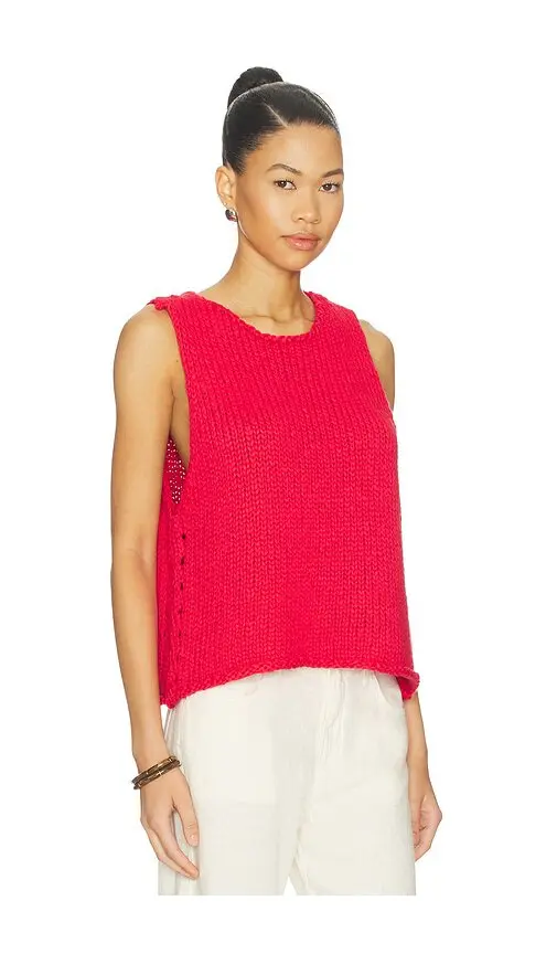 Free People Opal Knit Tank - Red