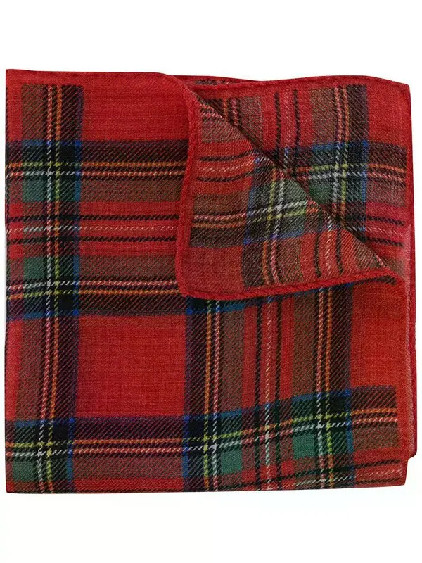 Polo Ralph Lauren Tartan Check Pocket Square - Red