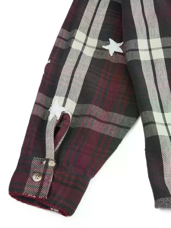 DRX FARMAXY FOR LN-CC Embroidered Check-motif Shirt