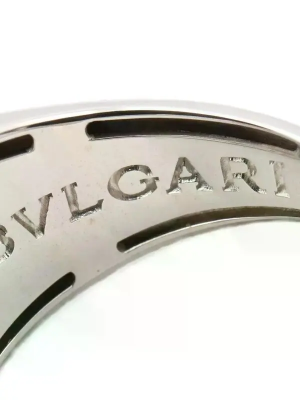 BVLGARI Parentesi 18k White Gold Diamond Ring