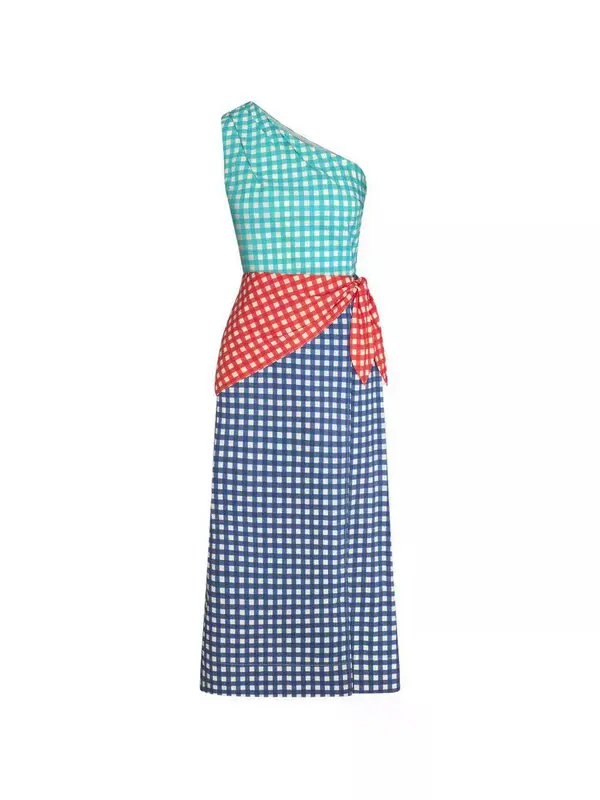 SIMONMILLER Belem One-shoulder Midi Dress - Blue