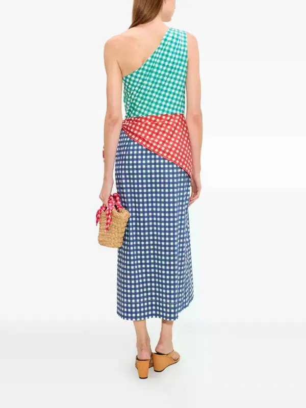 SIMONMILLER Belem One-shoulder Midi Dress - Blue