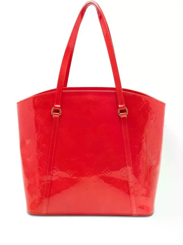 LOUIS VUITTON Monogram Vernis Avalon Gm Shoulder Bag - Red