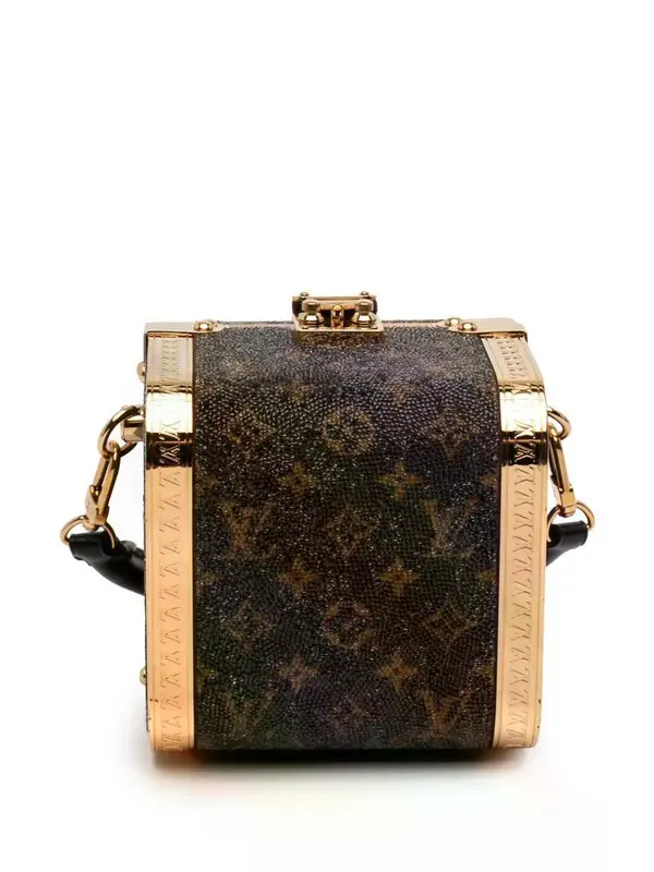 LOUIS VUITTON Monogram Satin Treasure Box Satchel