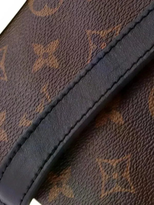 LOUIS VUITTON Christopher Wearable Wallet Macassar Monogram Canvas Crossbody Bag - Black