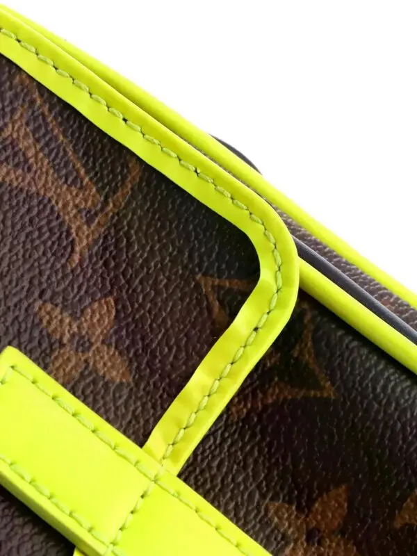 LOUIS VUITTON Christopher Wearable Wallet Macassar Monogram Canvas Crossbody Bag - Black