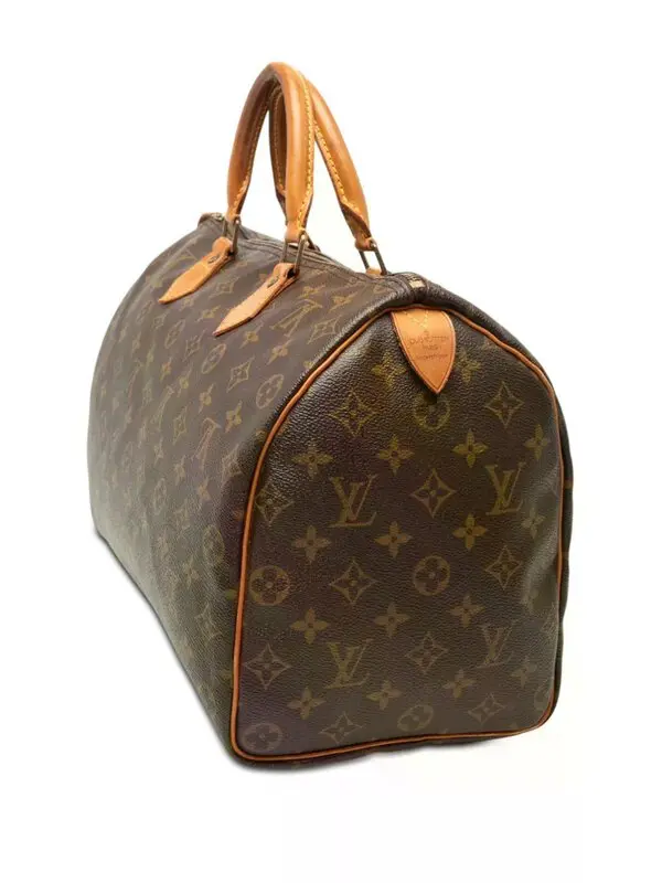 LOUIS VUITTON 1994 Monogram Speedy 35 Boston Bag - Brown