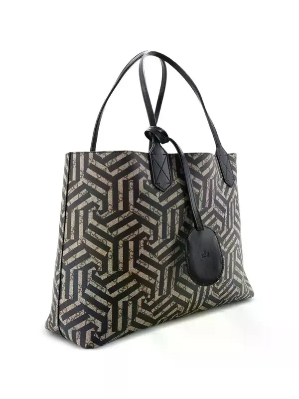 Gucci Reversible Caleido Gg Print Leather Medium Tote Bag