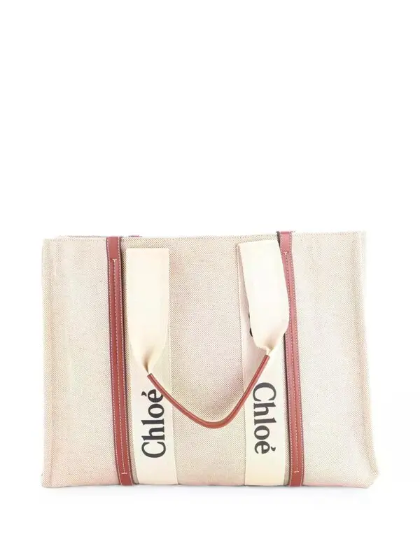 Chloé Woody Large Tote Bag - Brown