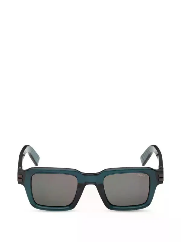 Zegna Square Frame Sunglasses - Blue