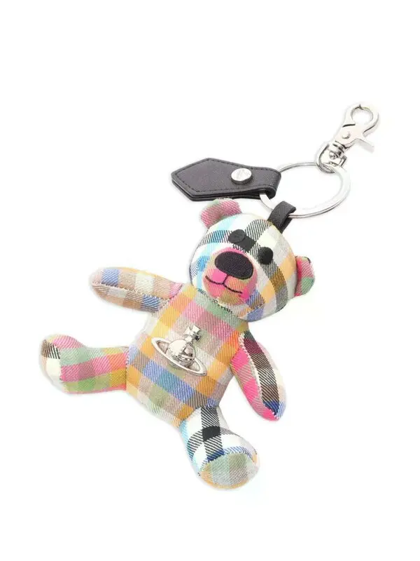 VIVIENNE WESTWOOD Orb Teddy Bear Bag Charm - Neutrals