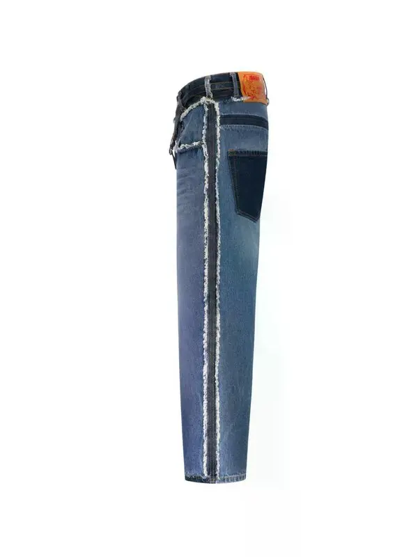 MAGLIANO Stormy Raw-edge Panelled Jeans