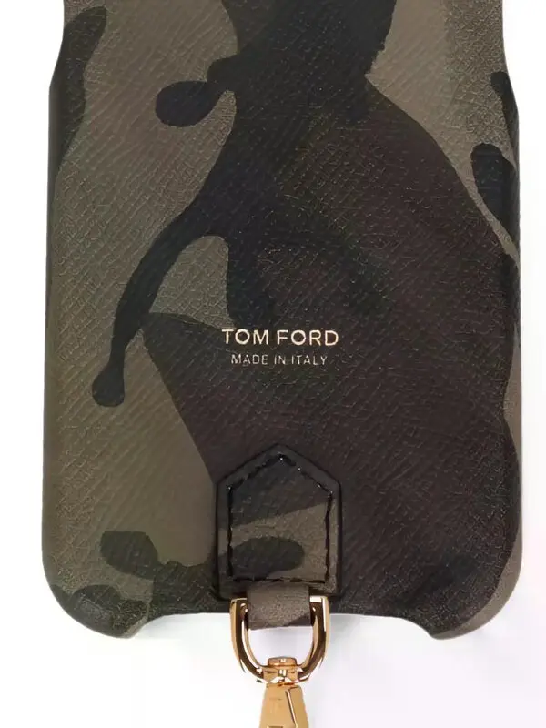 TOM FORD Camouflage-print Lanyard Phone Case