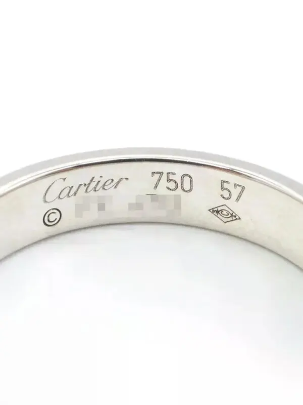 Cartier 18k White Gold Love Ring - Silver