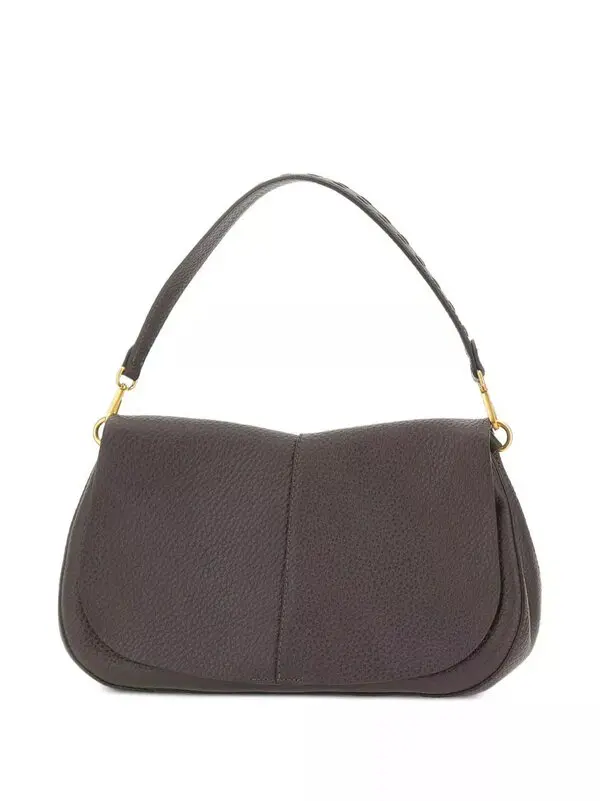 GIANNI CHIARINI Helena Round Grained Leather Shoulder Bag - Brown