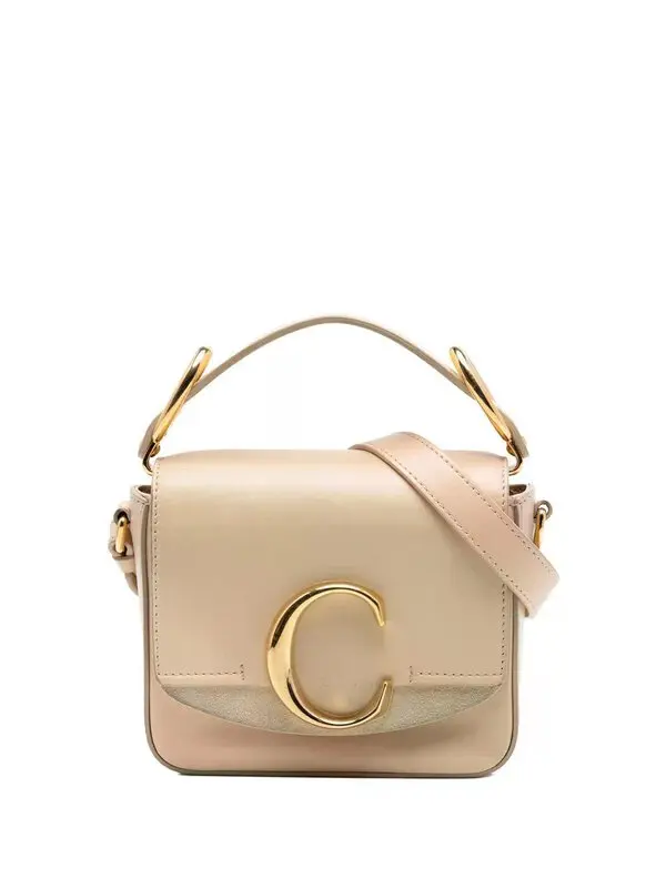 Chloé Mini Calfskin C Satchel - Neutrals