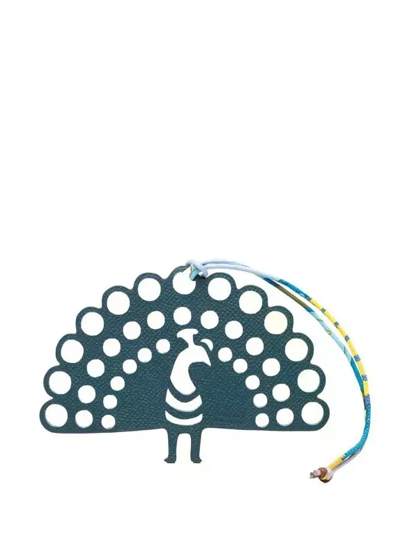 Hermès Petit H Peacock Bag Charm - Blue