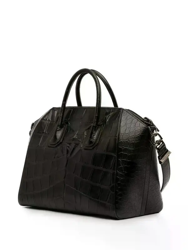 Givenchy Medium Croc Embossed Leather Antigona Satchel