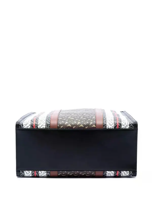 Burberry E-canvas Stripe Vertical Tote Bag