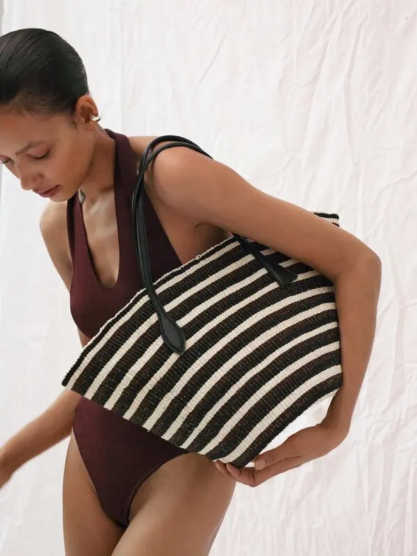 LIFFNER Sprout Basket Dark Multi Striped