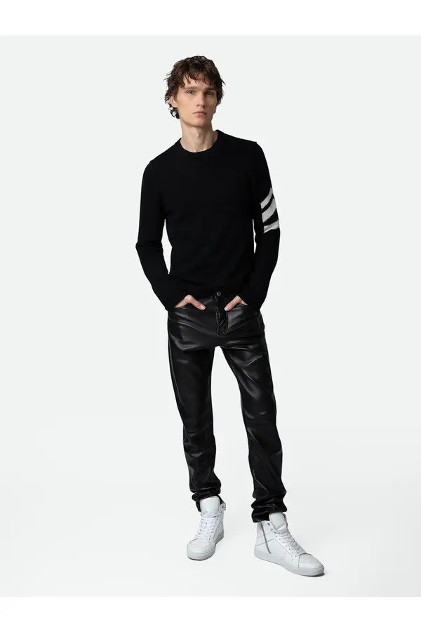 Zadig&Voltaire Kennedy Arrow Cashmere Sweater - Black