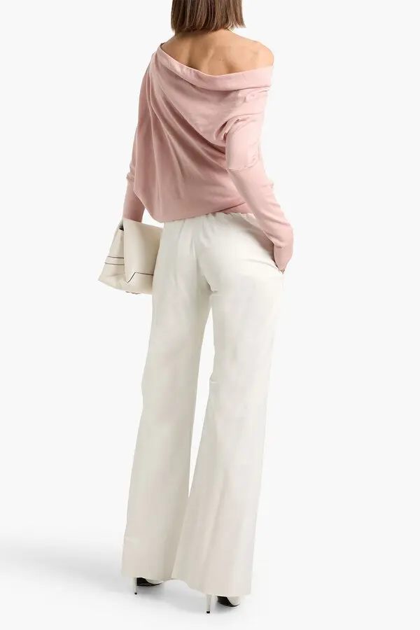 TOM FORD Oneshoulder Cashmere And Silkblend Sweater