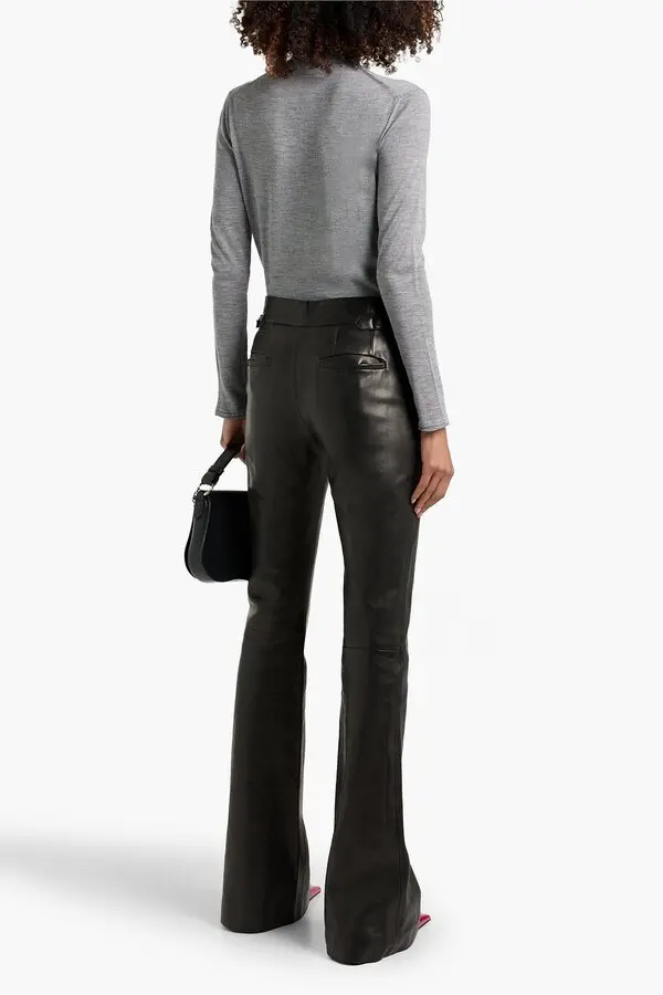 TOM FORD Leather Flared Pants