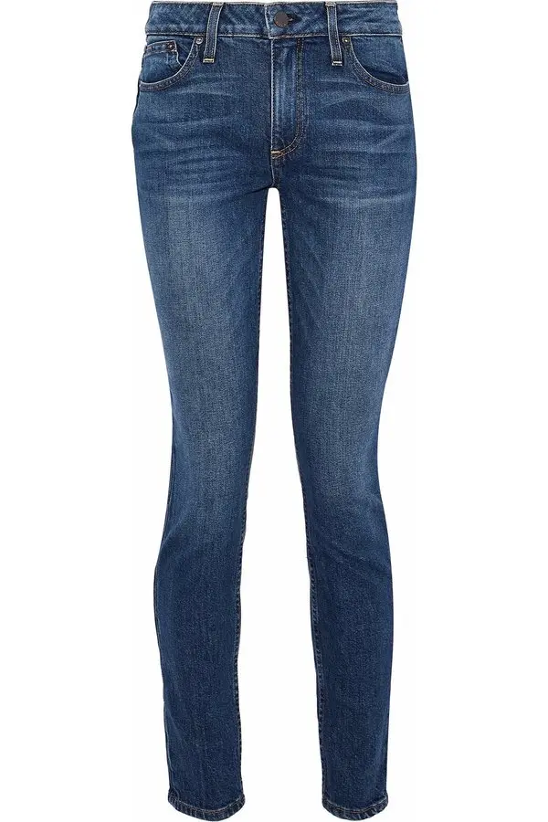 Alice + Olivia Alice Olivia Good Studded Midrise Skinny Jeans - Mid Denim